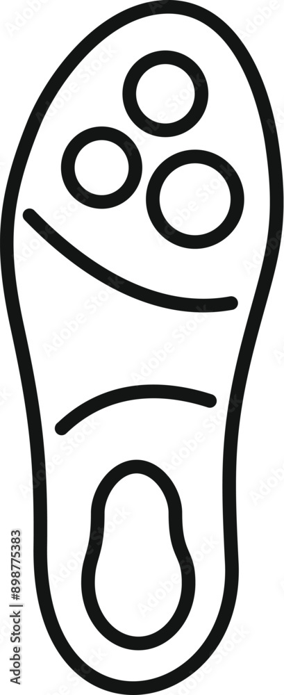 Orthopedic insole designed to provide cushioning and support to the ...