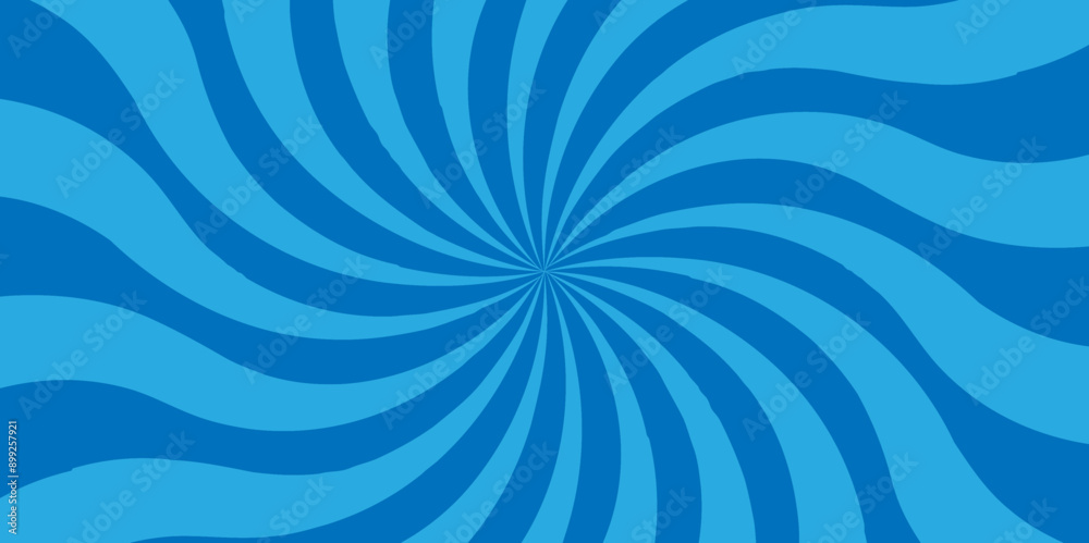 Vector blue sun rays and sunburst backdrop background. Modern seamless ...