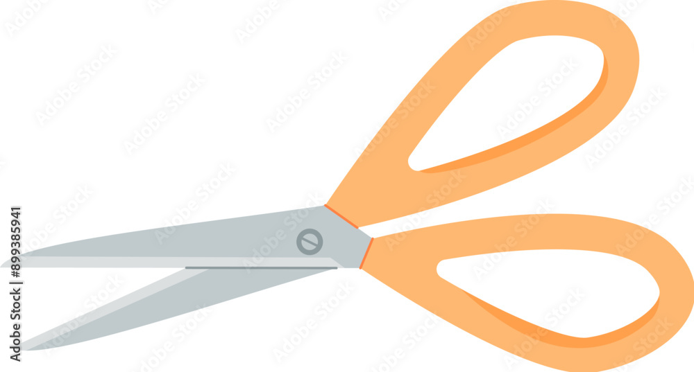 Tailor scissors tool doodle, hand drawn sewing accessories element ...