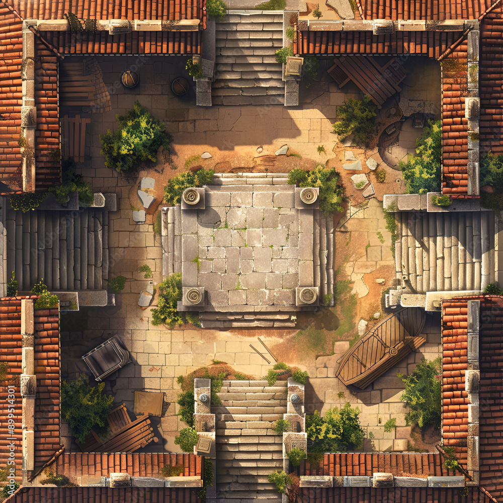 Ancient Rome Battle Map for RPG ,Map for Dungeons and Dragons,DnD map ...