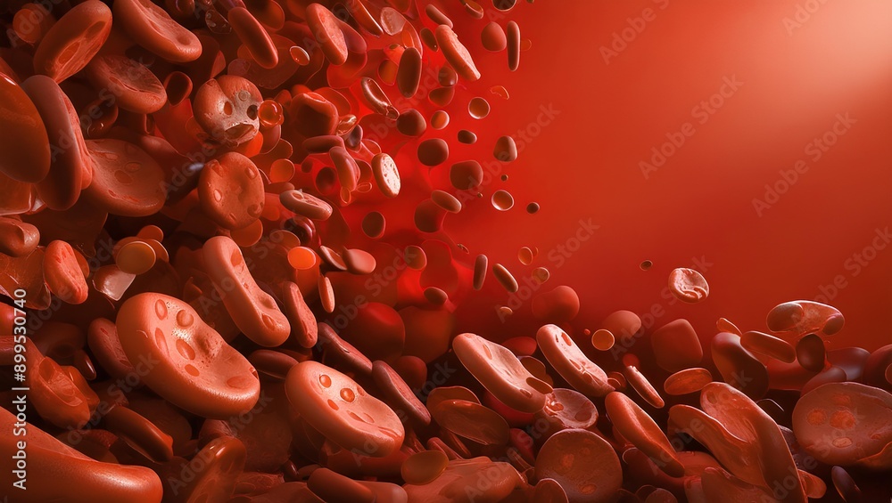 Red blood cell background Stock Illustration | Adobe Stock