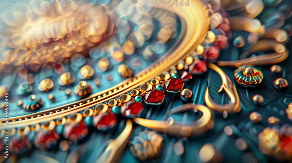 An elaborate display of comprehensive emblems, featuring finely ...