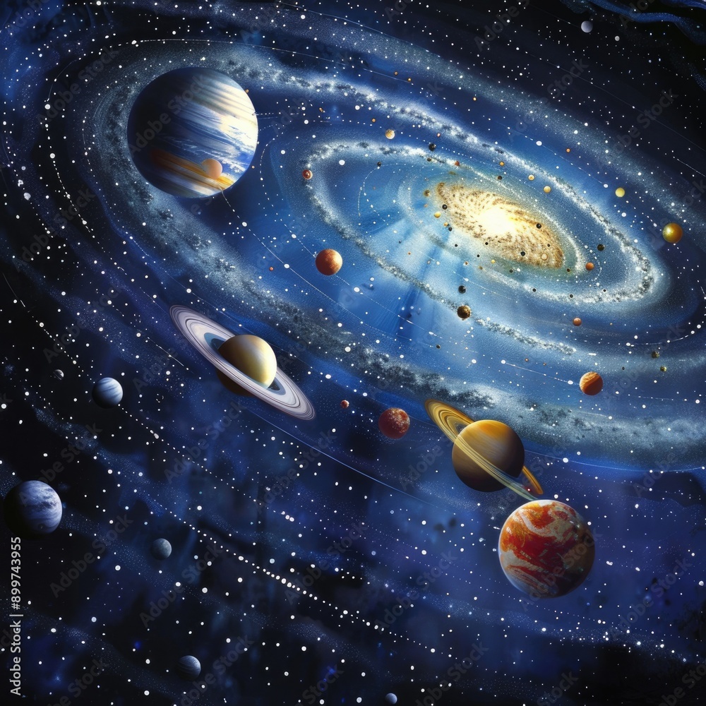 Kids Solar System Adventure: Exploring the Night Sky with Stars and ...