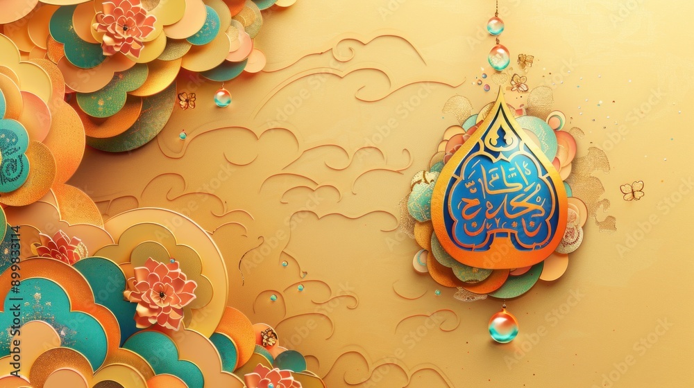calligraphic inscription translated into English as Feast of the ...