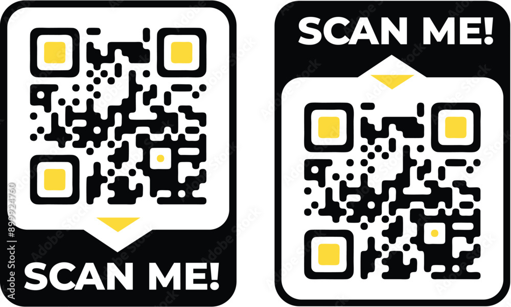 QR code scan for phone. QR code for mobile app, payment and phone ...