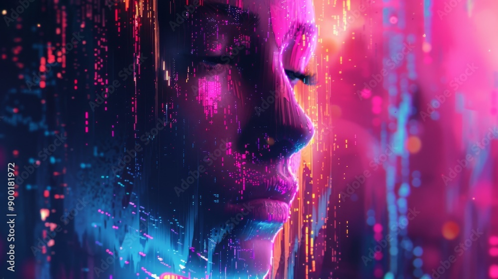 Digital Glitch Art - Generate a 3D background with glitch effects and ...