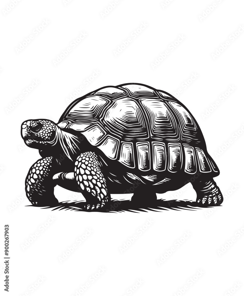 tortoise vector art,graphics tortoises icons set,vintage illustration ...