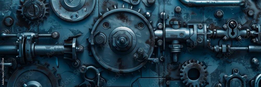 Ultra sharp photo illustrating a metal-themed background incorporating ...