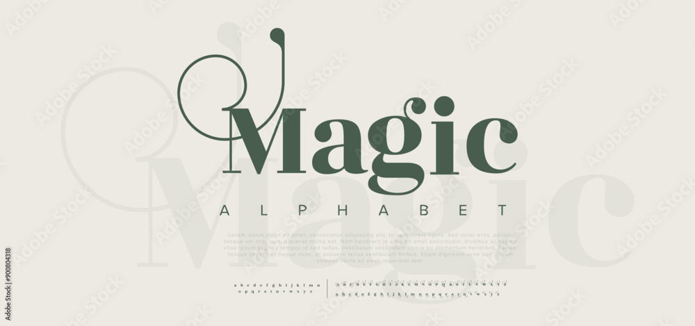 Magic Modern Font. Sans Serif Font. Regular Uppercase Lowercase ...