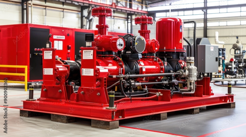 Electric Fire Pump and Diesel Fire Pump for Fire Fighting System Stock ...