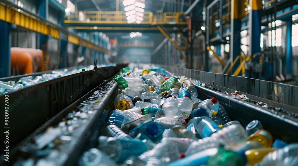 Detailed Image of Plastic Waste Sorting for Efficient Recycling and ...