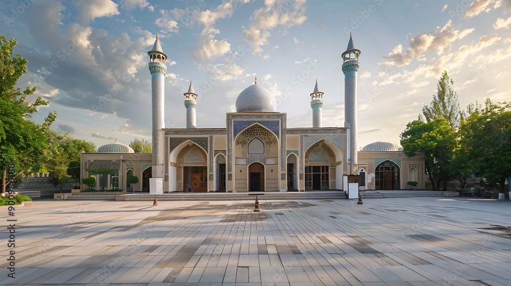 The Central Mosque of Imam Sarakhsi named after a famed Islamic scholar ...