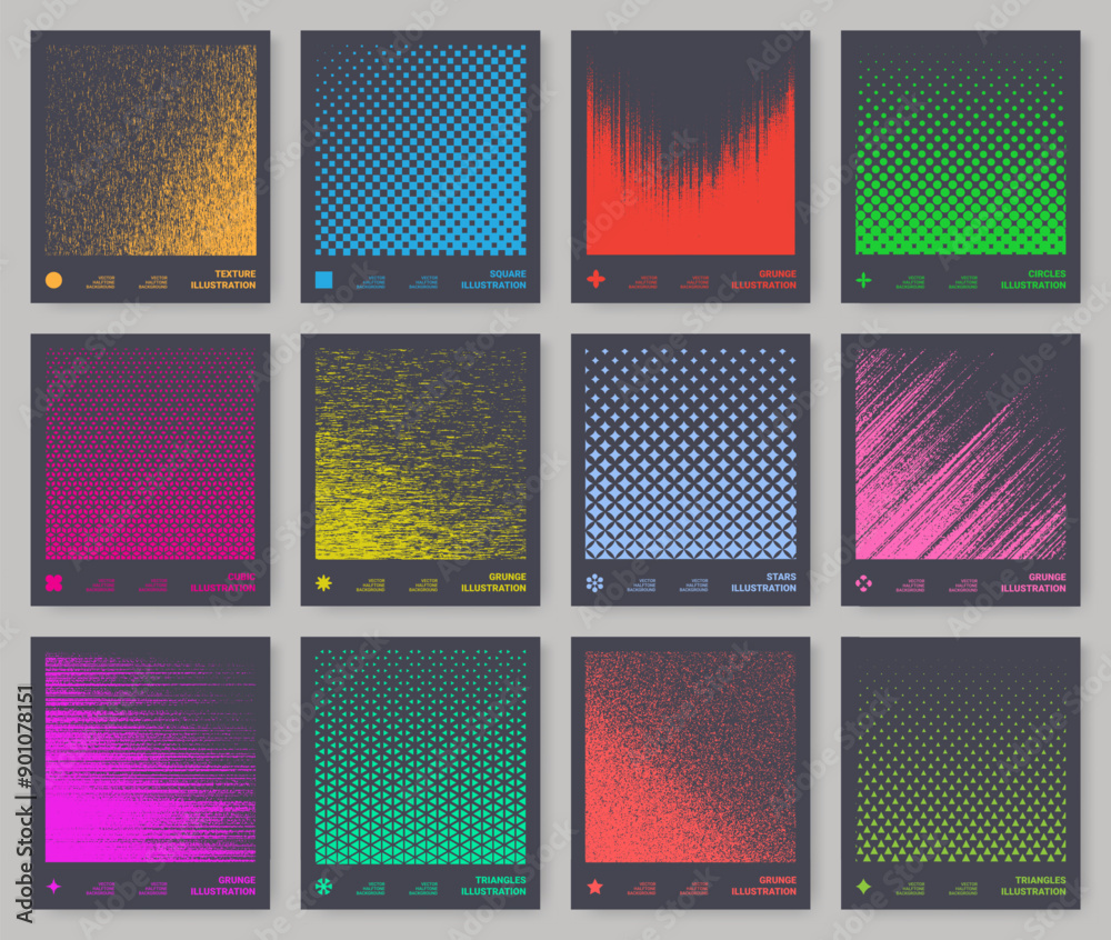 Wave Pattern Abstract Gradient Background Curve Tech Transition For Dynamic Design Halftone