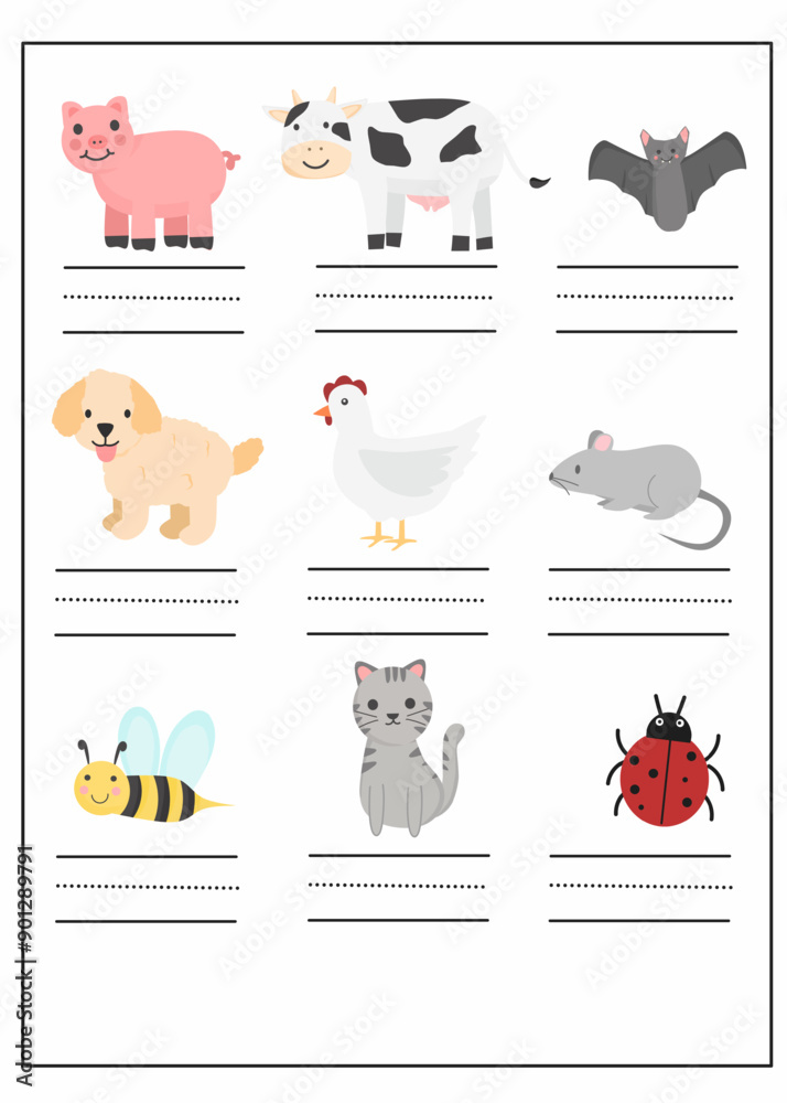 Cvc words worksheet for kindergarten, cvc write word, vowels activity ...