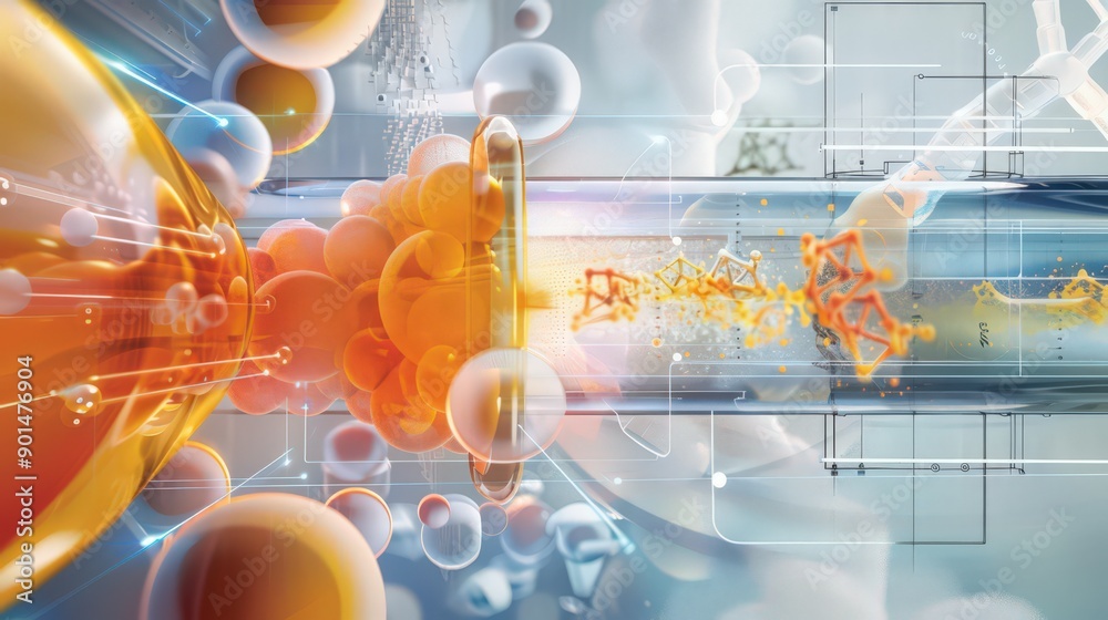 Diagram of a catalysis process, illustrating how a catalyst speeds up a chemical reaction ...