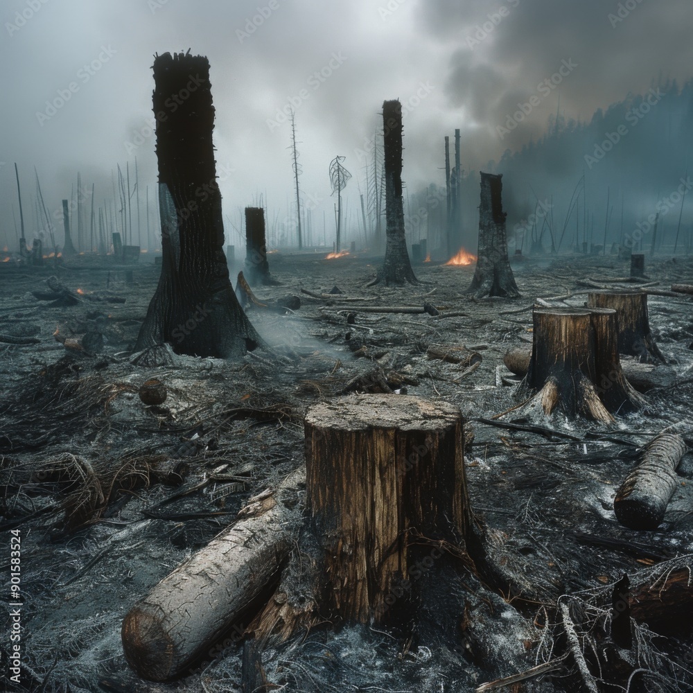 Environmental Impact illustrate the effects of climate change ...