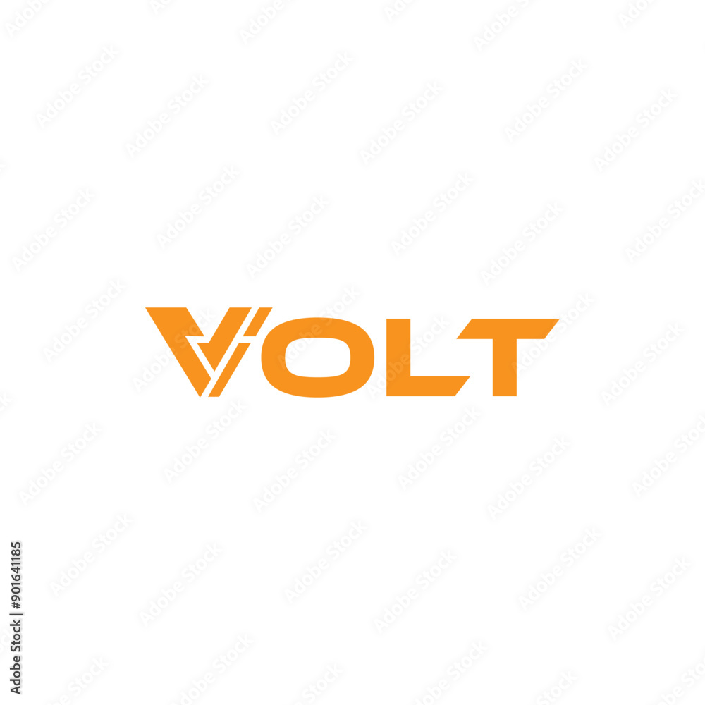 Vector de Stock volt wordmark logo, volt electrical logo, lightning ...