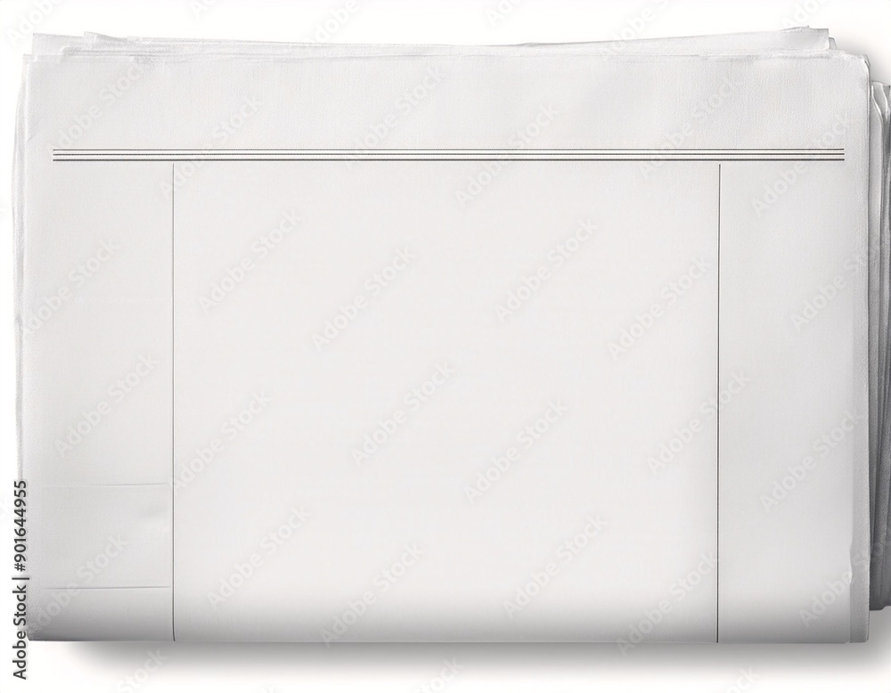 Blank Newspaper Headline Column and Row: Clean Slate for Your Headlines ...