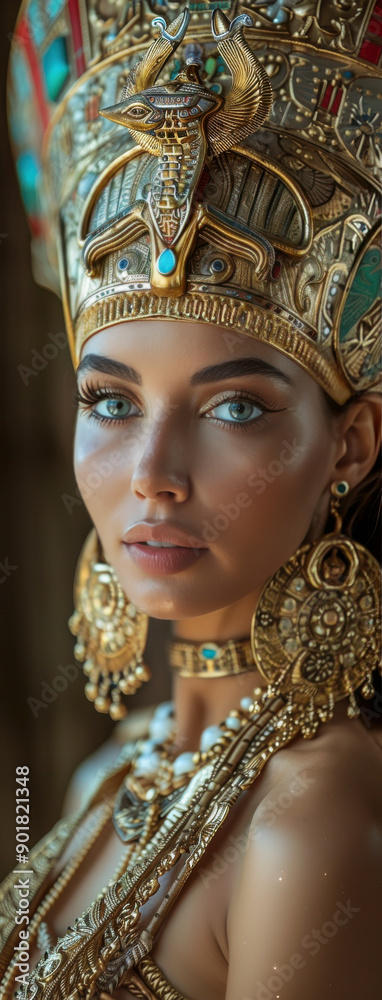 Glamour Modelling in Ancient Egyptian Inspired Attire Stock Photo ...