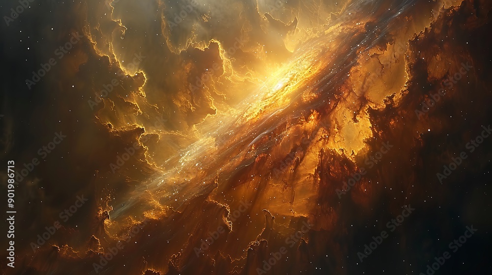 Protoplanetary disk forming a planetary nebula with molecular clouds ...