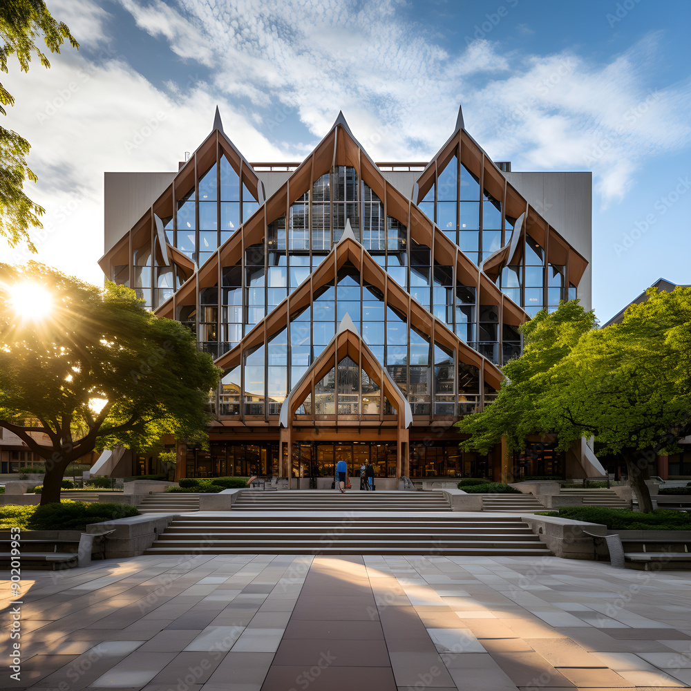 Daylight view of EJ Pratt Library in Toronto, Canada: A Beacon of ...