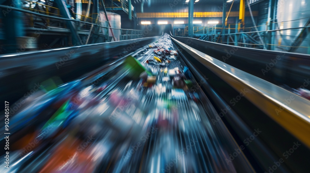 Dynamic waste sorting and processing system utilizing a conveyor belt ...