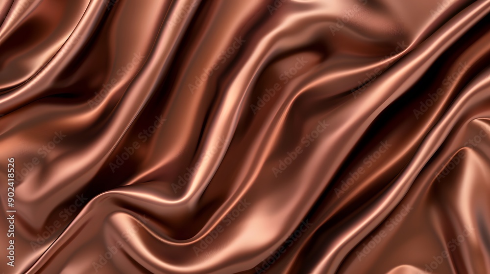 Chocolate background texture brown milk wave liquid cocoa cream swirl ...