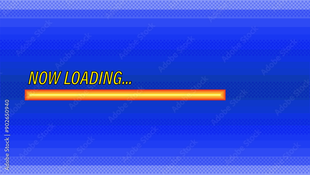 Loading bar in pixel art style .pixel art .8 bit game.retro game. for ...