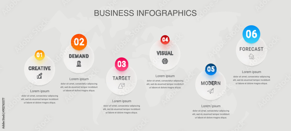 Business infographics to visually represent data and information. Can ...