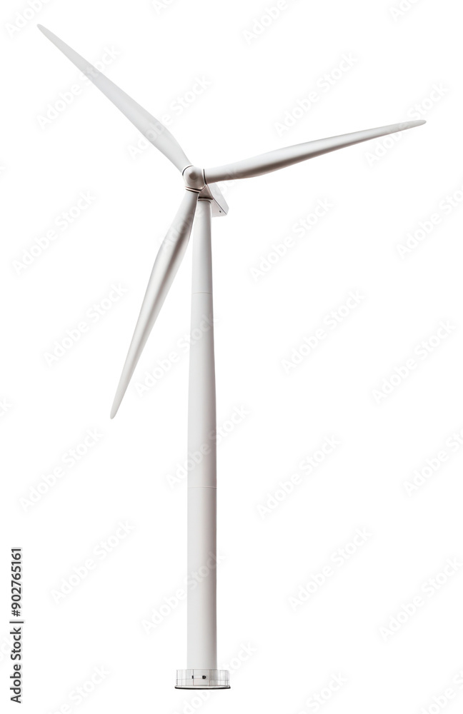 PNG Wind turbine windmill machine white background. Stock Illustration ...