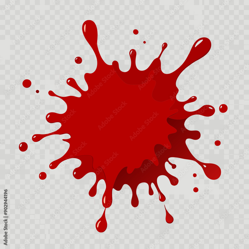 blood splash vector set Stock Vector | Adobe Stock