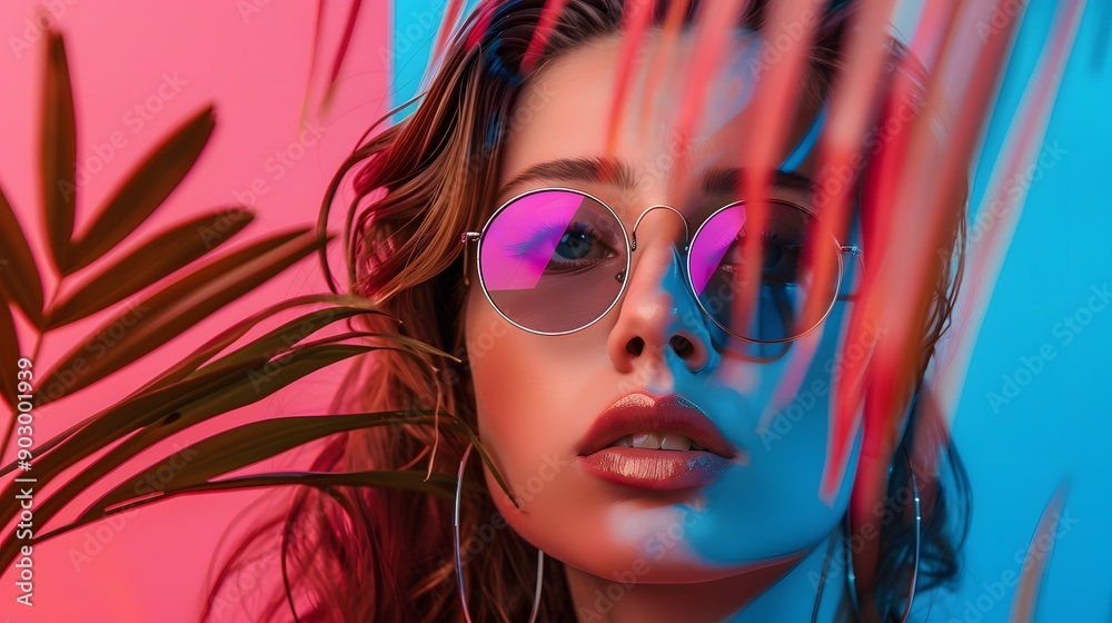 Illustration of A trendy Instagram post template with stylish dot fonts ...