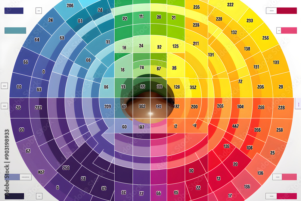 Exploring Human Emotions: A Color-Coded Intensity Chart Stock ...