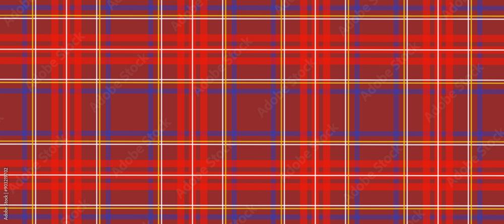Red plaid fabric texture background Stock Vector | Adobe Stock