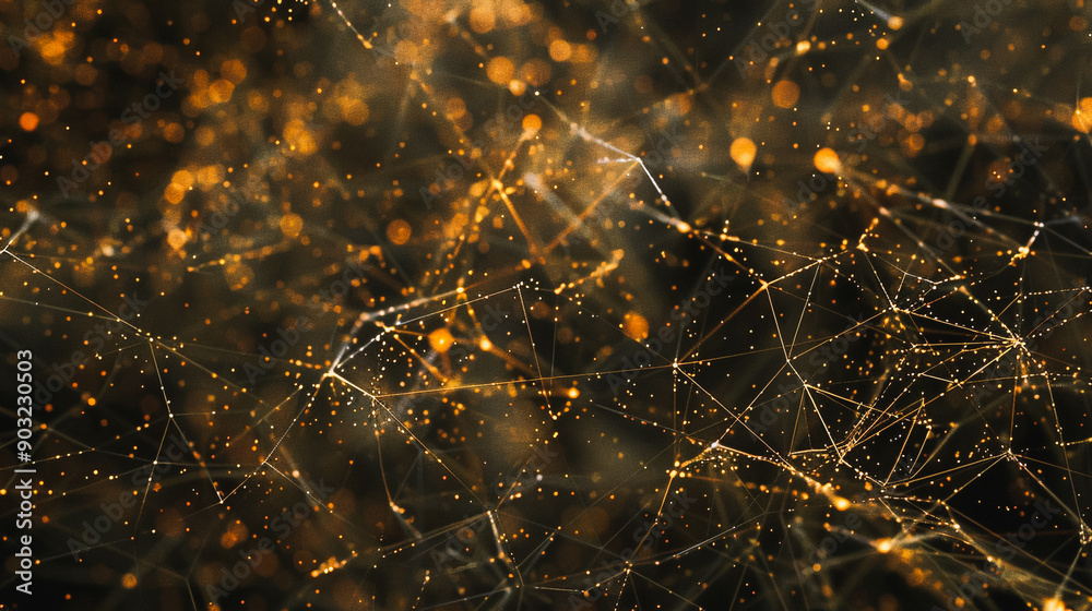 Abstract Network Concept Background With Dots Connected By Lines