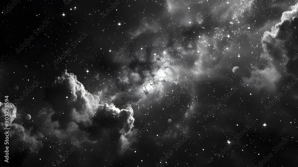 Celestial black backgrounds for cosmic imagery Stock Photo | Adobe Stock