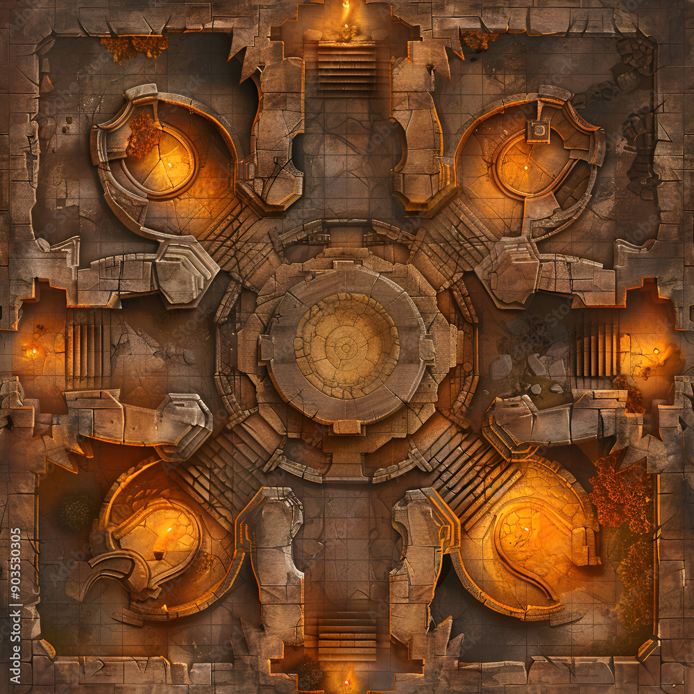Cursed and Haunted Spooky Horror Battle Map for RPG ,Map for Dungeons ...