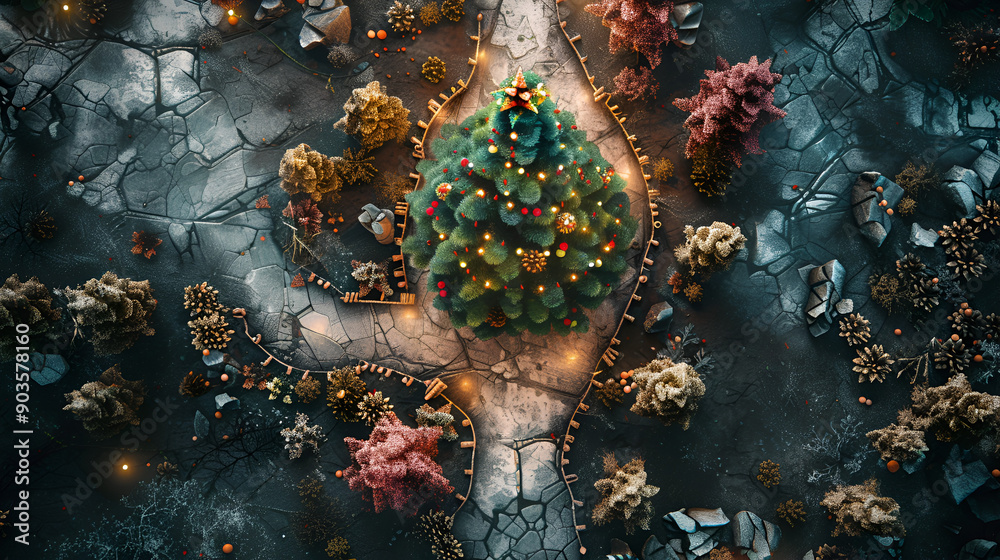 Christmas Battle Map - DnD, RPG Map for Dungeons and Dragons, Game ...