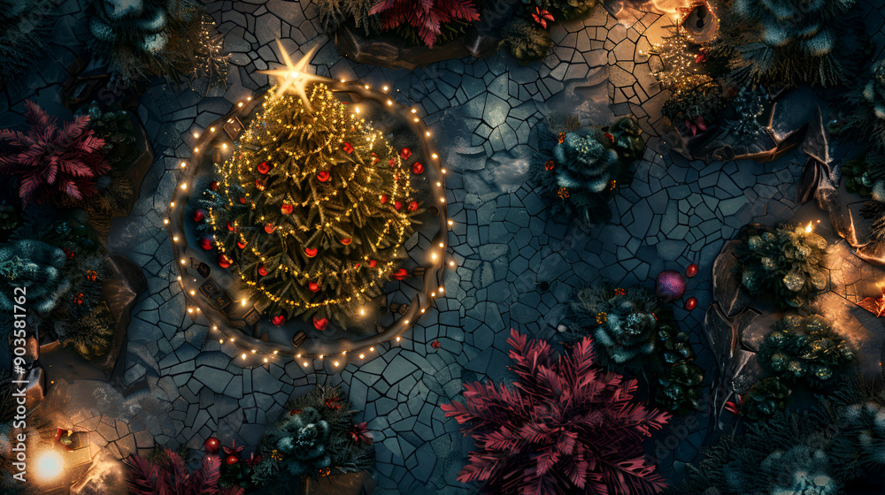 Christmas Battle Map - DnD, RPG Map for Dungeons and Dragons, Game ...