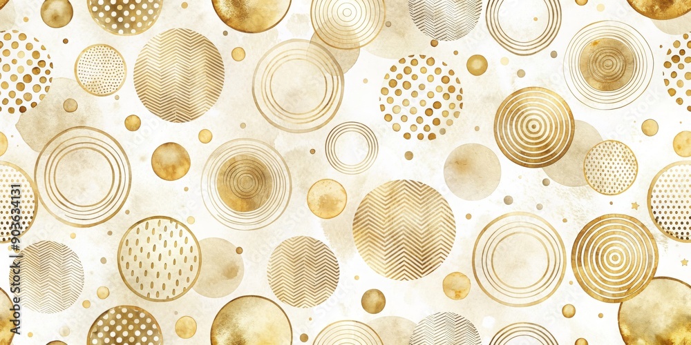 patten circle golden background Stock Illustration | Adobe Stock