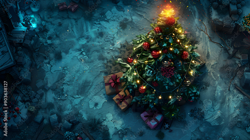 Christmas Battle Map - DnD, RPG Map for Dungeons and Dragons, Game ...