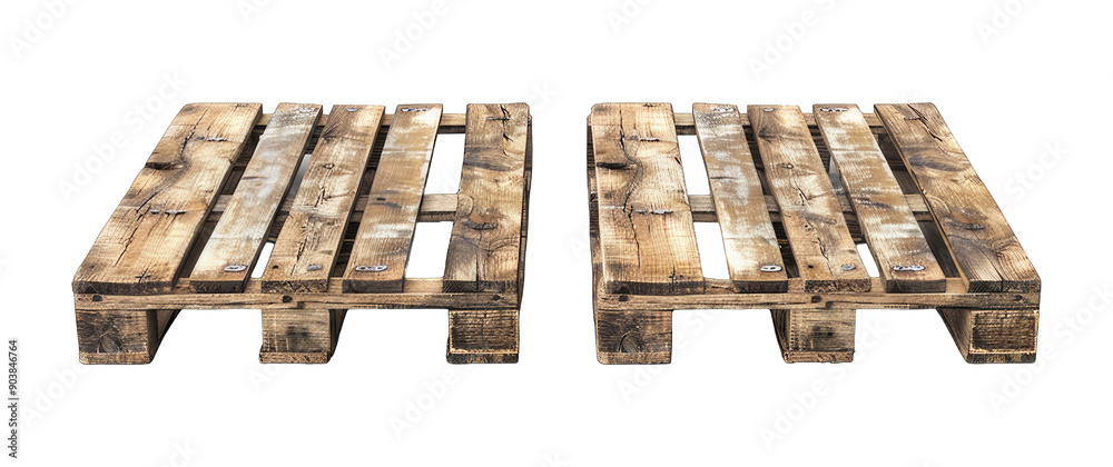 Wooden pallets collection isolated on transparent background cutout PNG ...