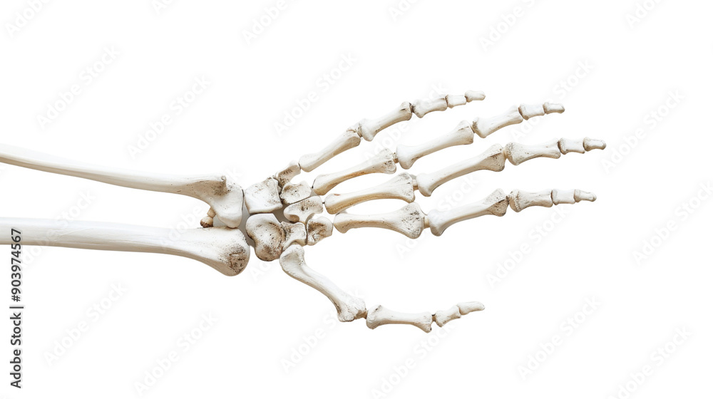 Human hand skeleton on transparent background Stock Photo | Adobe Stock