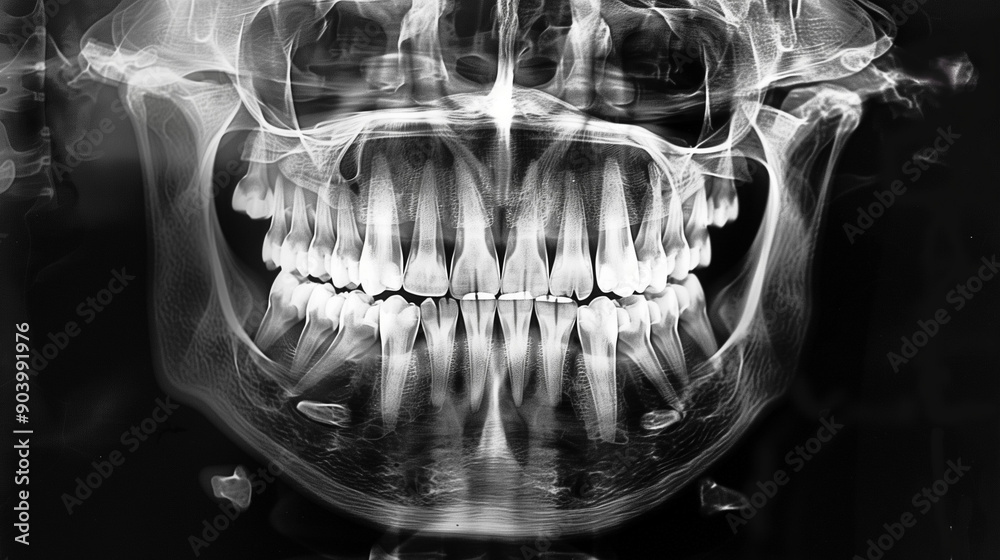 opg xray of teeth concept surgical radiography imaging diagnosis Stock ...