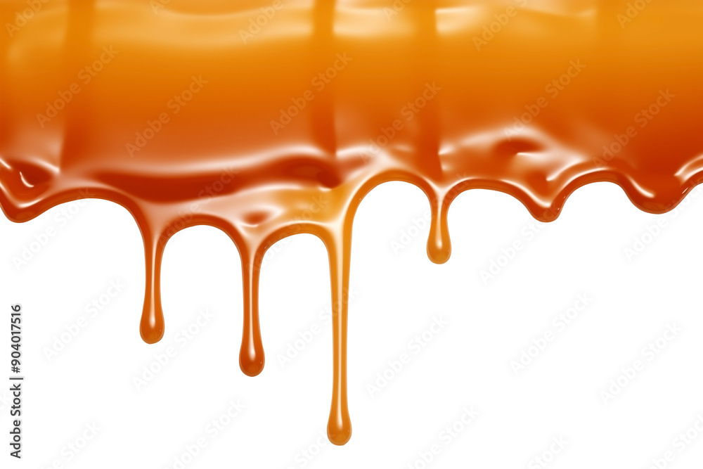 Dripping Sweet Melted caramel PNG Caramel Syrup isolated on white and ...