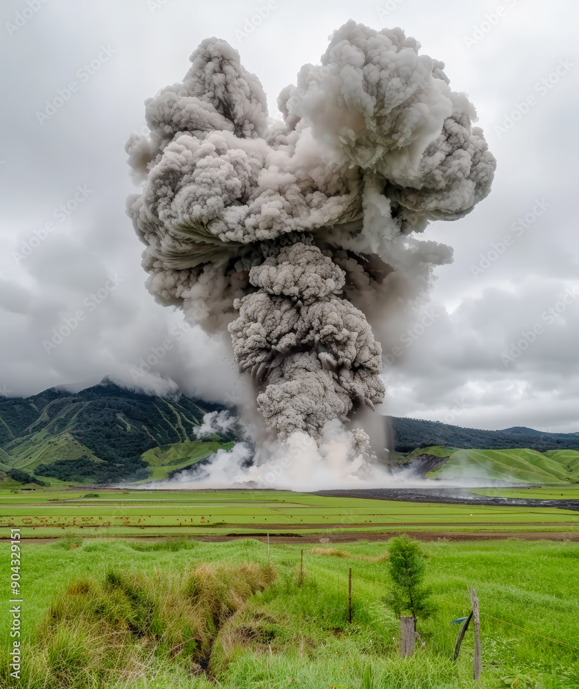 Majestic Volcano Eruption: Captivating Image of a Volcanic Eruption ...