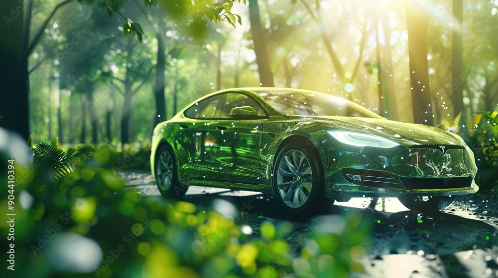 Foto de Stock Green hydrogen. Sustainable renewable energy. Hydrogen ...