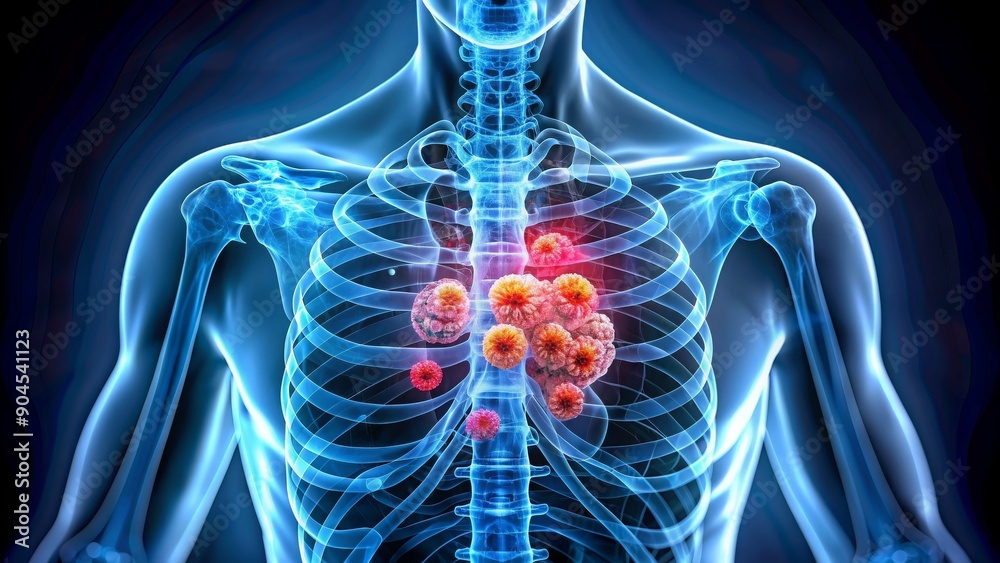 X ray of bone cancer cells in human skeleton , cancer, bone, x-ray ...