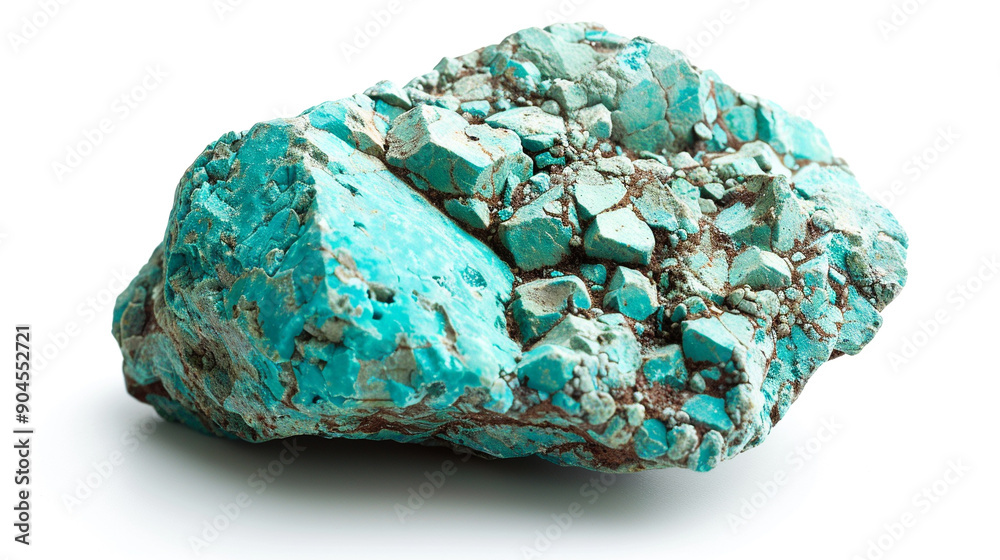 Turquoise on an isolated white background, object focused, png, stock ...