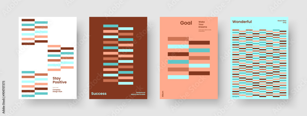 Geometric Book Cover Layout. Modern Flyer Template. Creative Poster ...